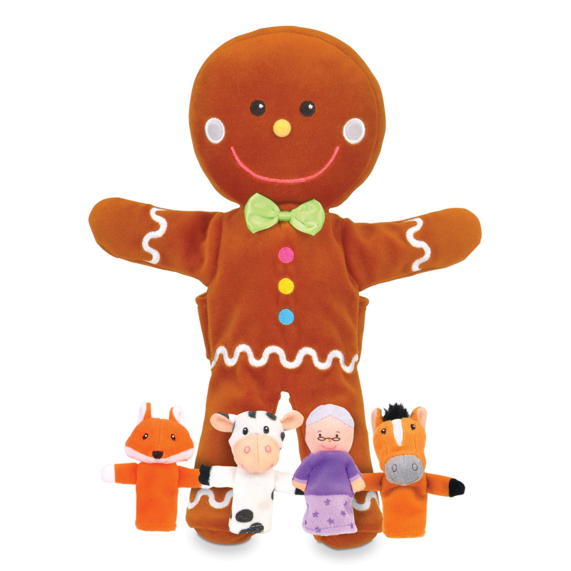 Fiesta Crafts - Gingerbread Man Hand & Finger Puppet Set | Bright ...